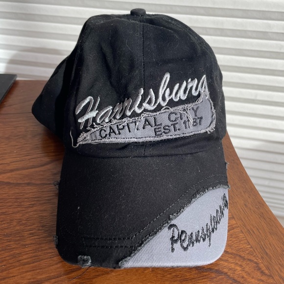 City Merchandise | Accessories | Y2k Harrisburg Beat Up Baseball Cap ...